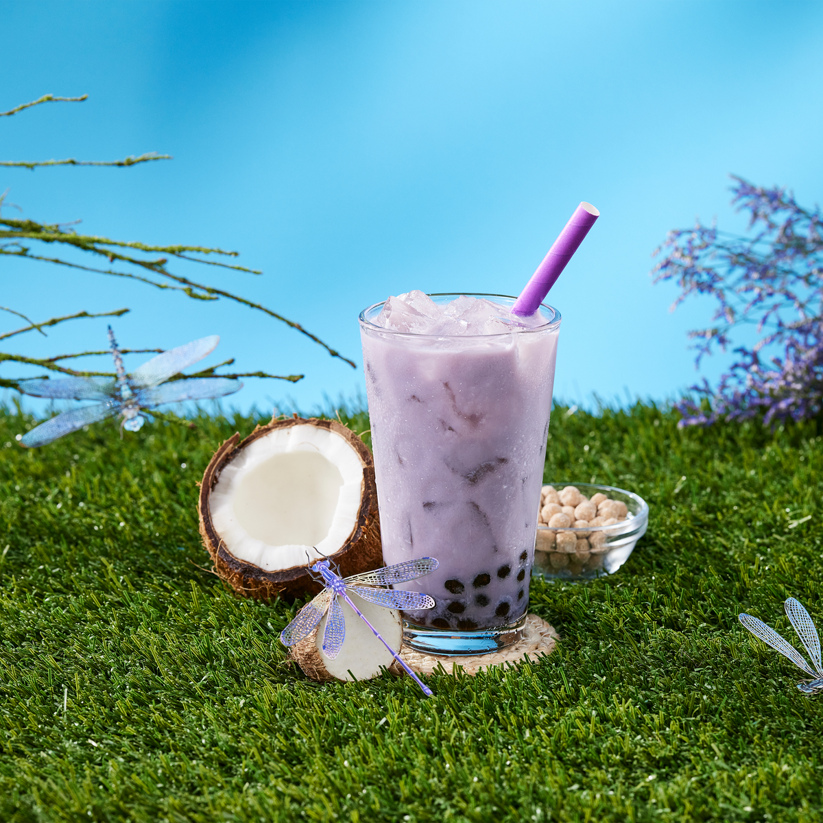 Dragonfly Taro Boba Tea – Big Train