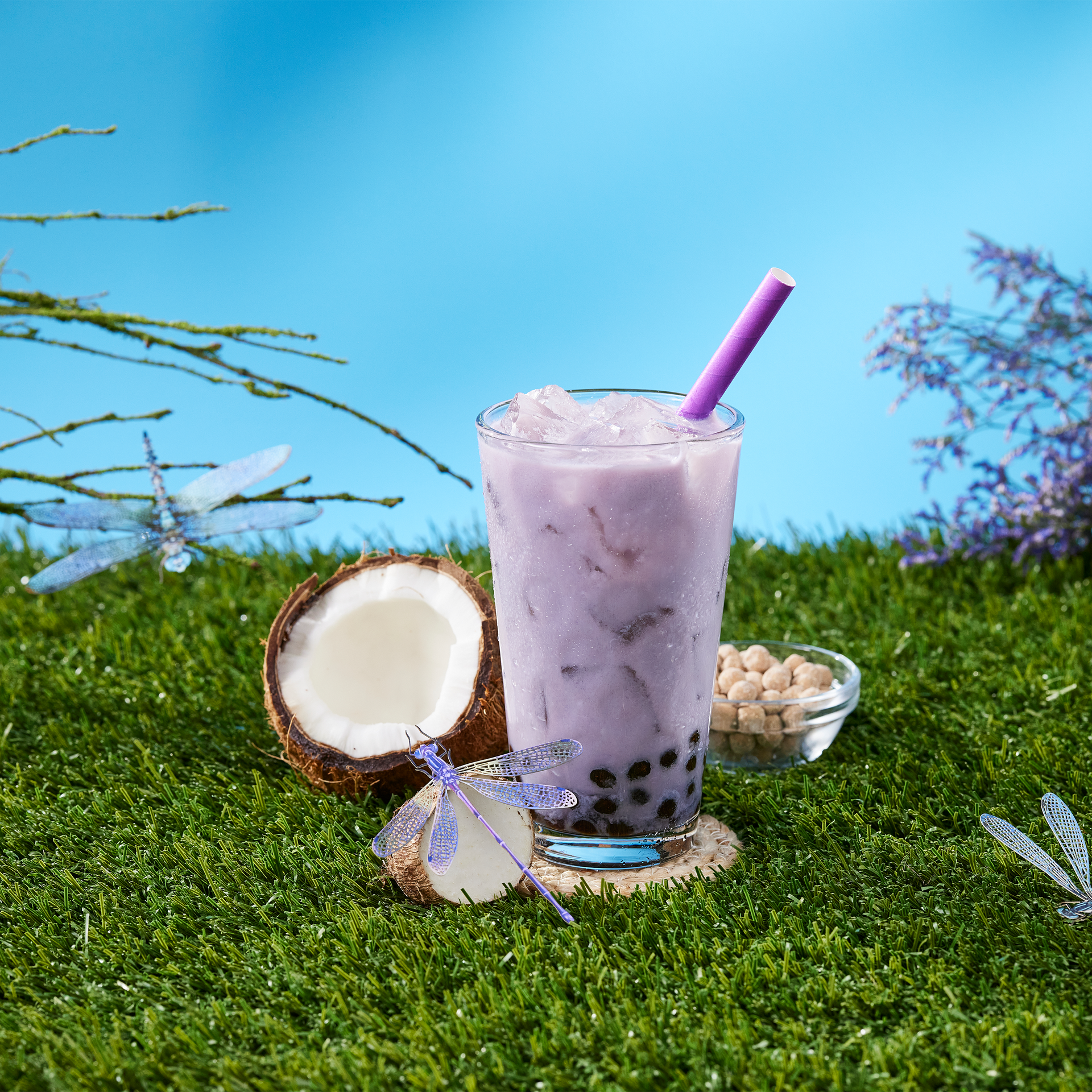 Dragonfly Taro Boba Tea – Big Train